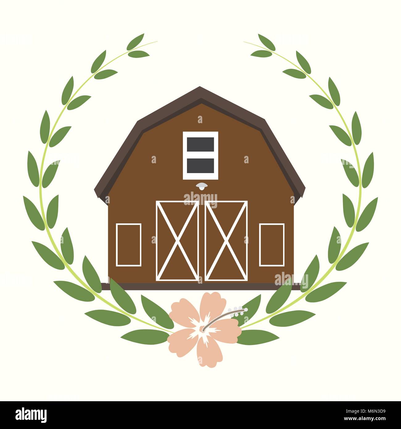 Barn icon, Building icon vector illustration Stock Vector Image & Art ...