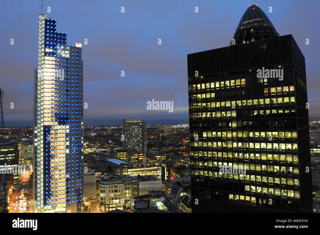 London's sky scrapers and changing skyline Stock Photo - Alamy