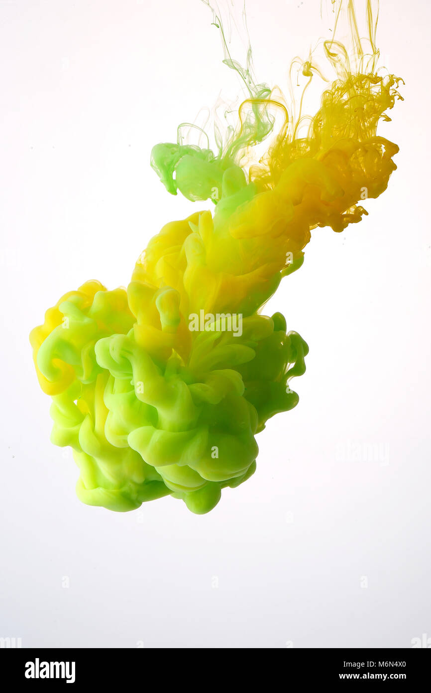 Spread, Color drop falling in water creating a Color spread. Colorful ...