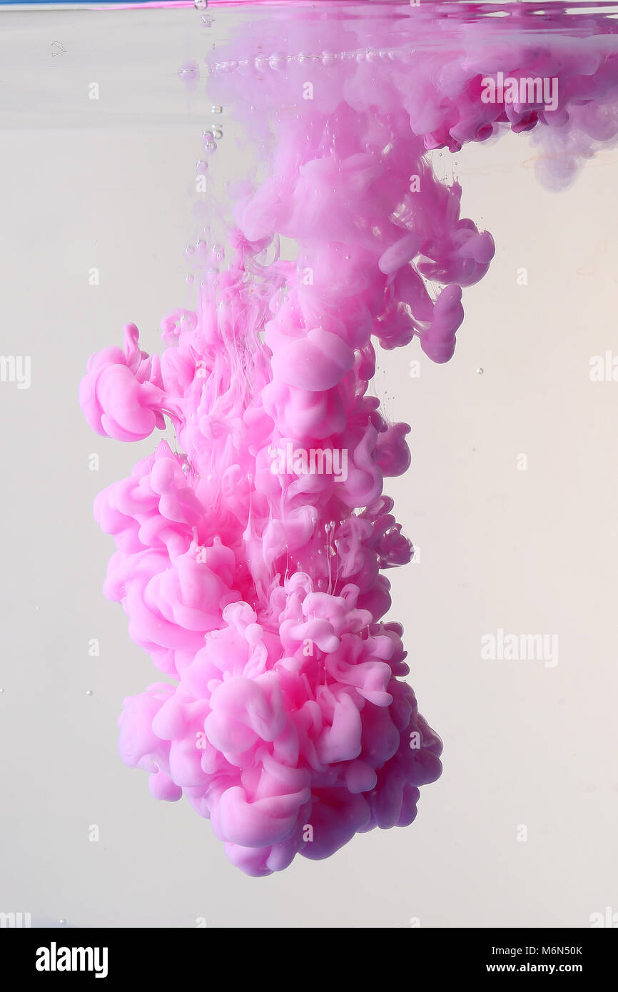 Spread, Color drop falling in water creating a Color spread. Colorful ...