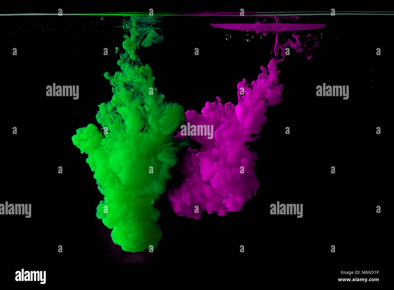 Spread, Color drop falling in water creating a Color spread. Colorful ...
