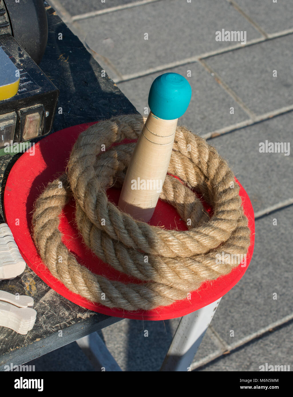 colorful wooden puzzle element the view Stock Photo - Alamy