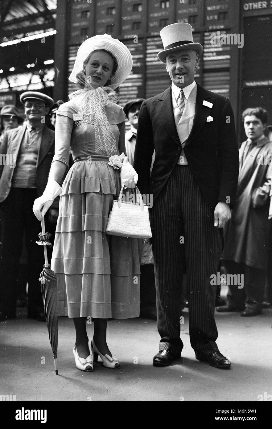 Turning heads on their way to Royal Ascot 1948 Mr and Mrs Norman ...