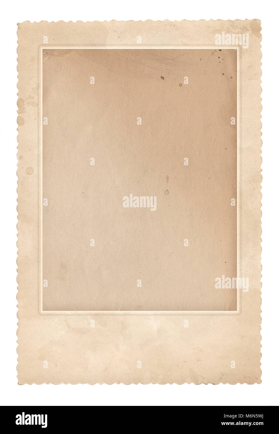 Old photo frame. Vintage paper. Retro card Stock Photo - Alamy