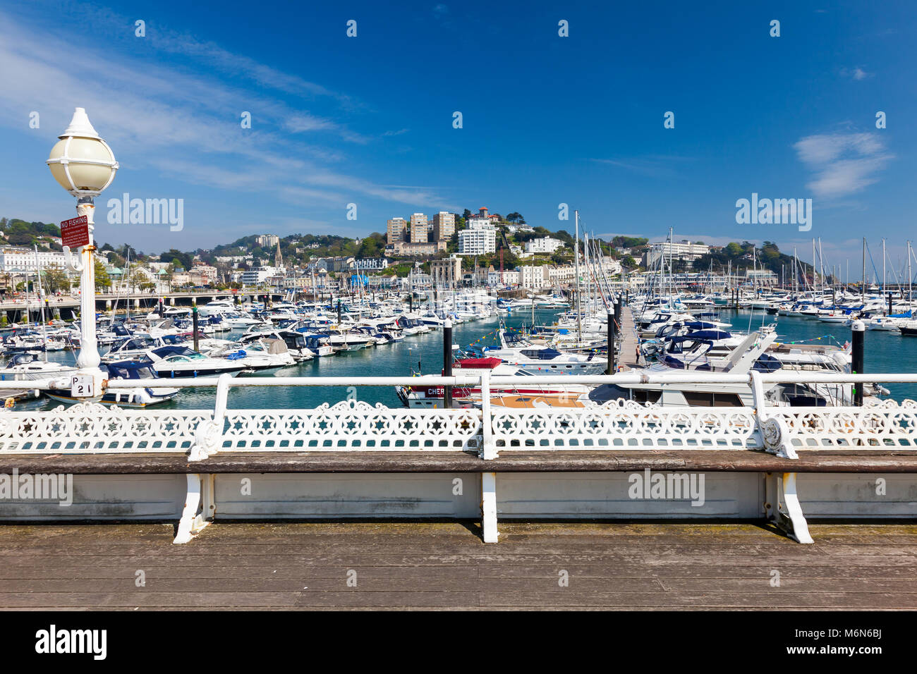 TORQUAY, UNITED KINGDOM - 7th of May 2016 - Summer at Torquay Harbour ...