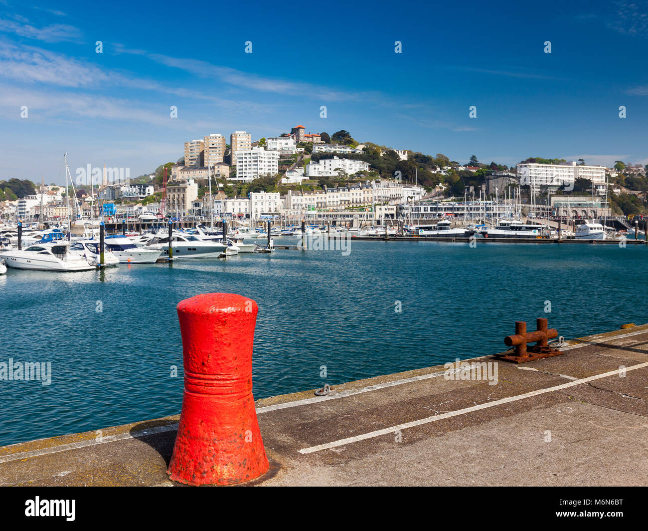 TORQUAY, UNITED KINGDOM - 7th of May 2016 - Summer at Torquay Harbour ...
