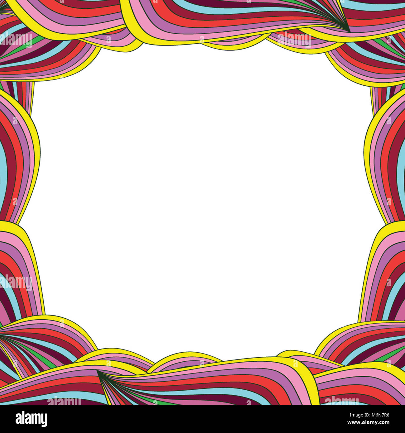 Green wavy graphic border illustration hi-res stock photography and ...