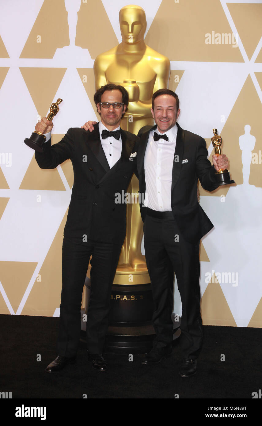 Hollywood, CA, USA. 5th Mar, 2018. {Dan Cogan, Bryan Fogel}. 90th ...