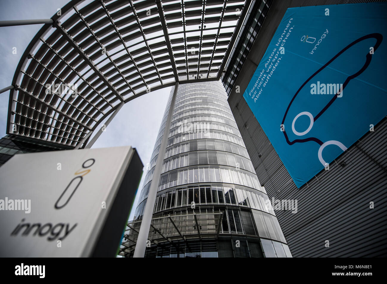 05 March 2018, Germany, Essen: View of the headquarters of energy ...