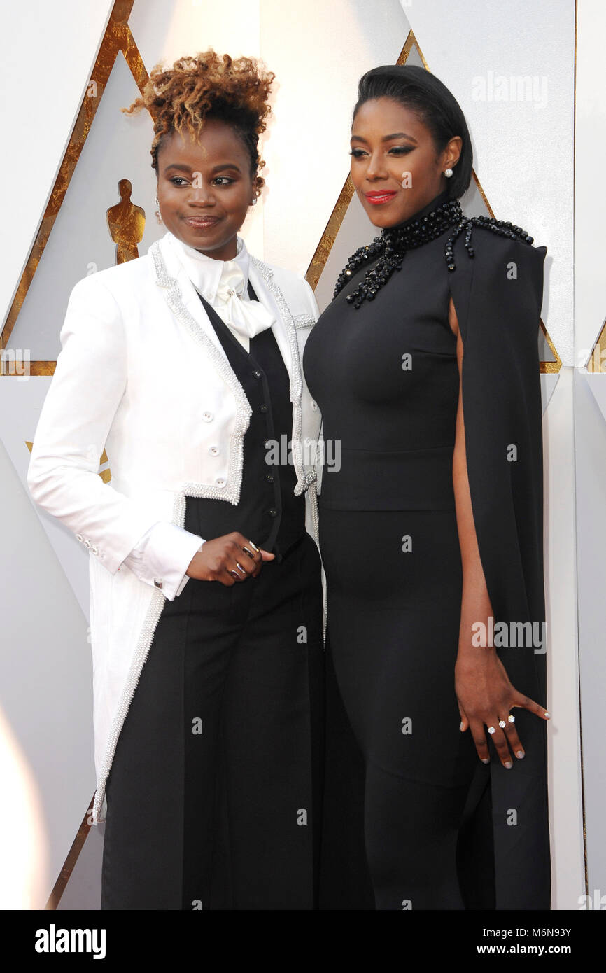 Hollywood, USA. 04th Mar, 2018. Dee Rees and her lifepartner Sarah M ...