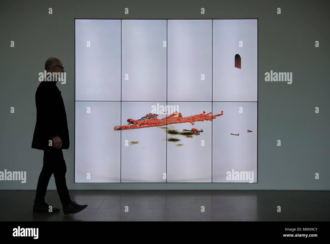 Serpentine Gallery, London, UK. 5 March 2018. Sentient artwork named ...