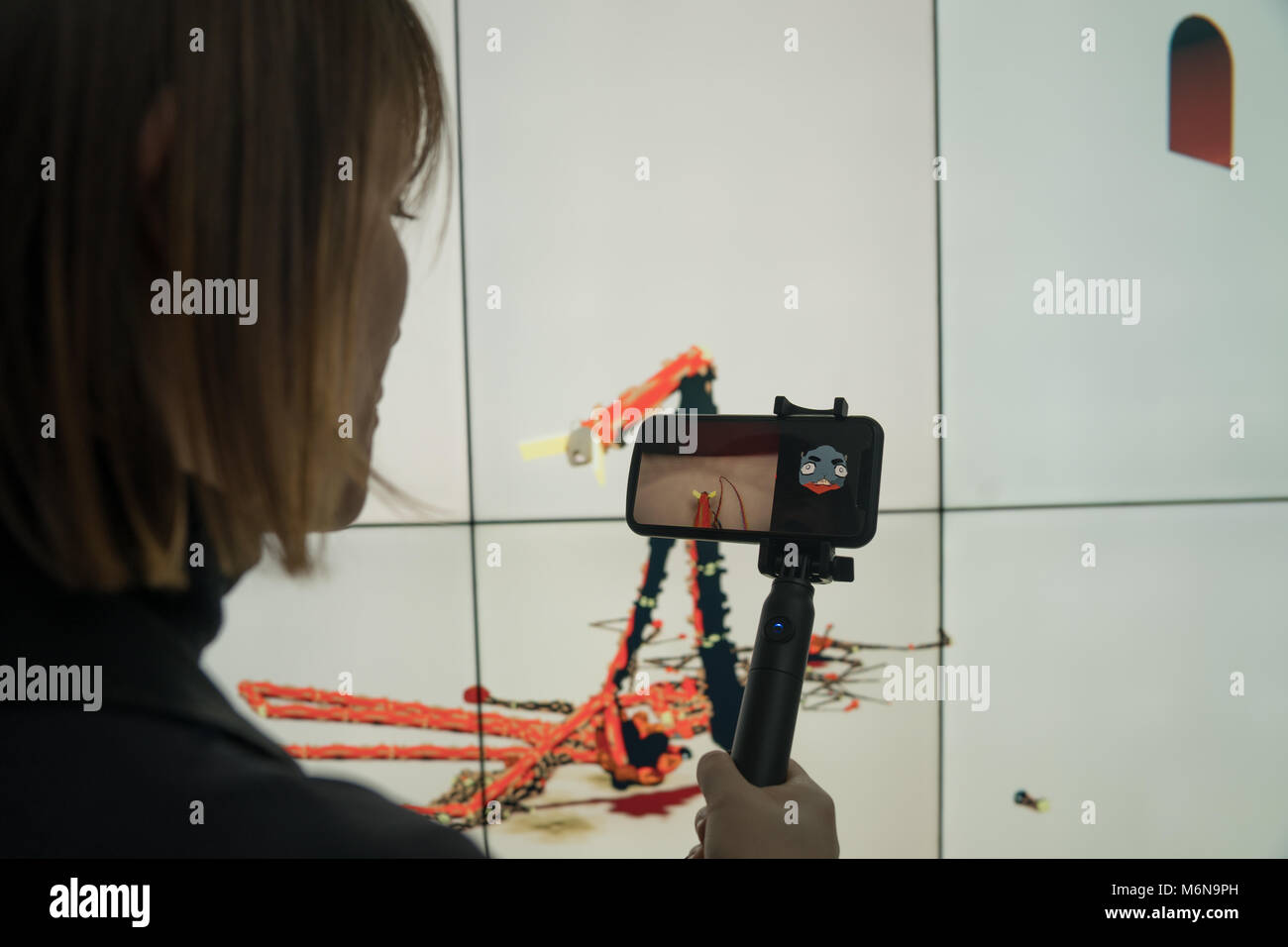 London, UK. 5th March, 2018. Curator Kay Watson poses for photos with ...