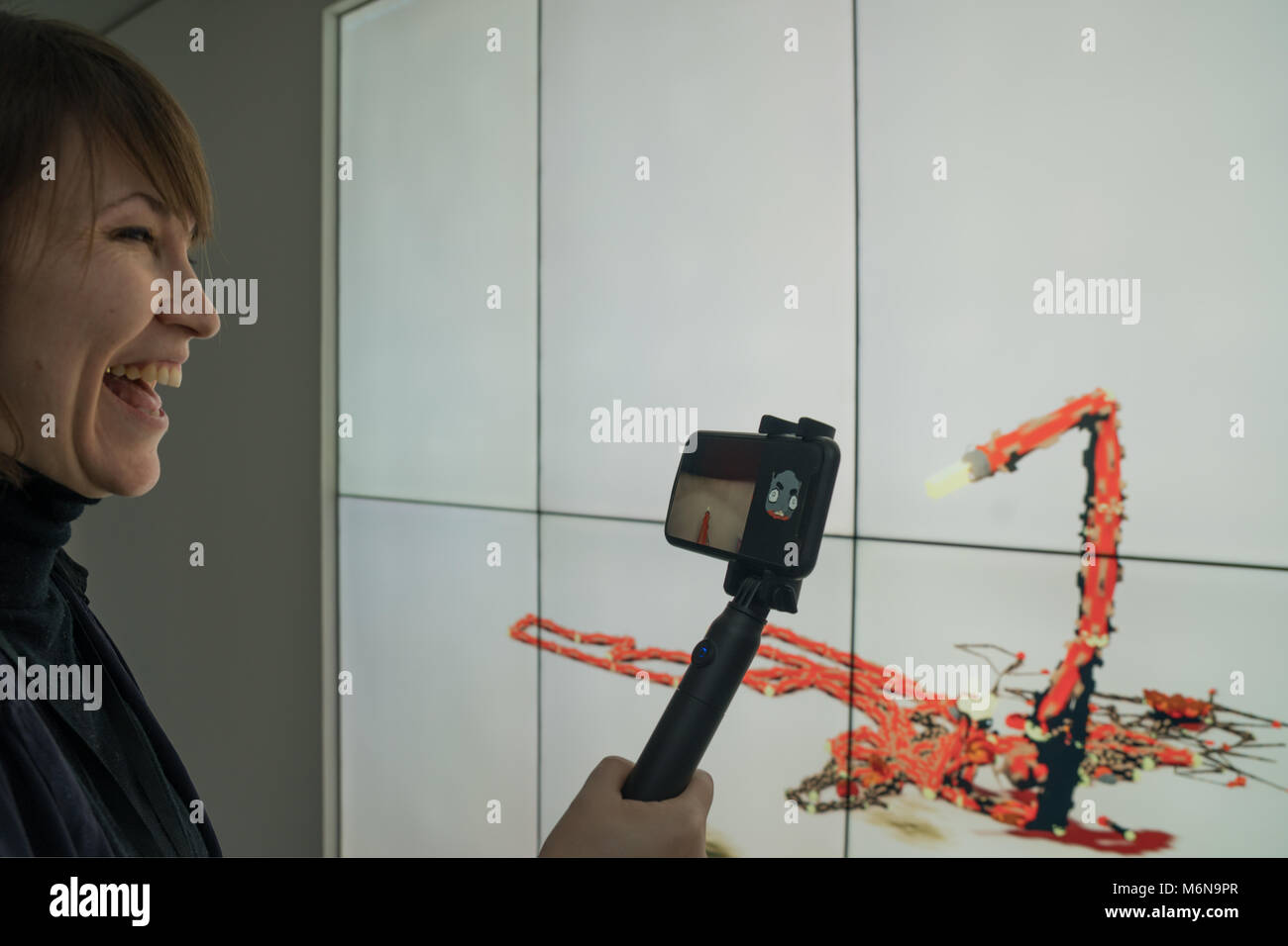 London, UK. 5th March, 2018. Curator Kay Watson poses for photos with ...