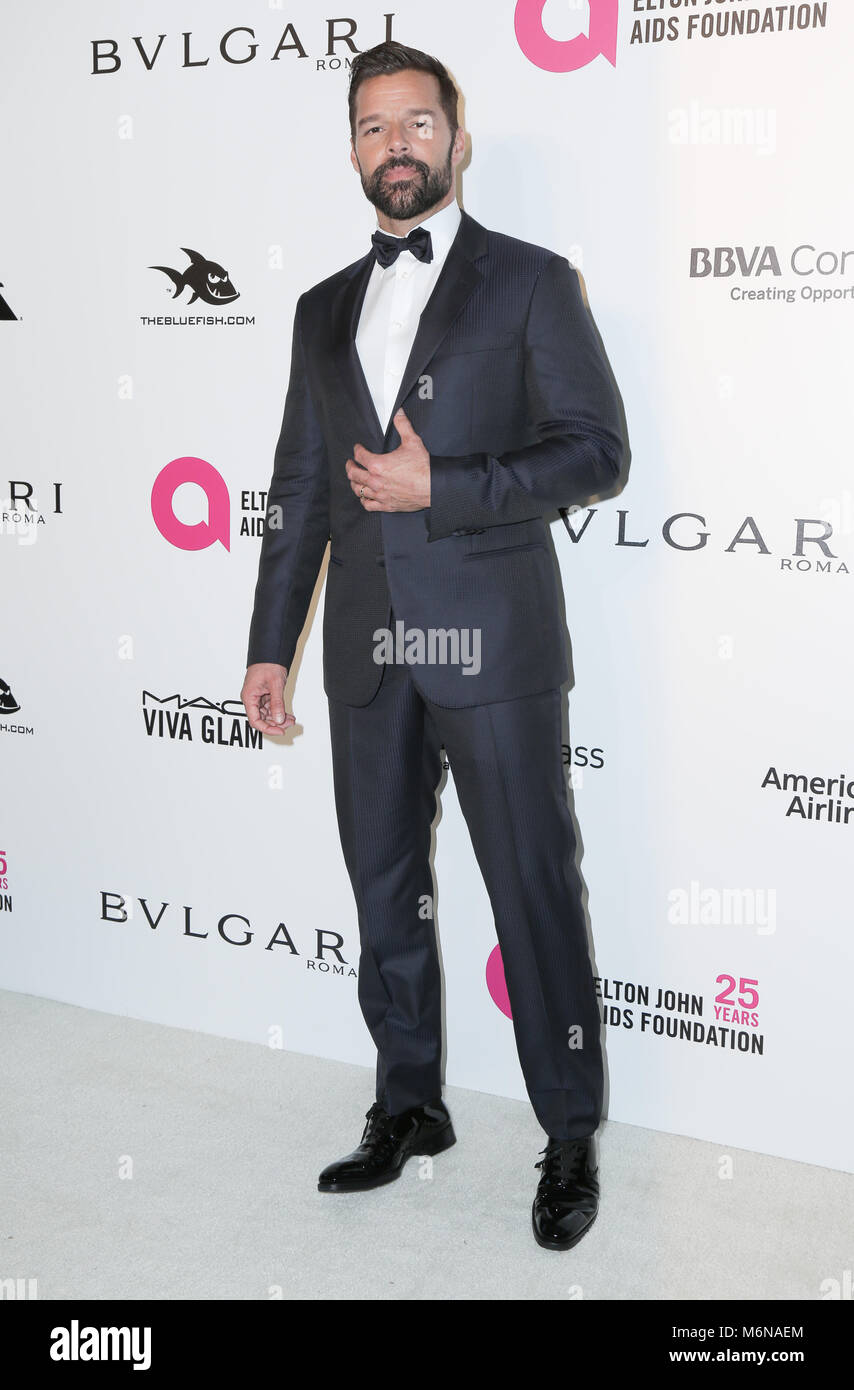 West Hollywood, California U.S. 4th Mar, 2018. Ricky Martin. 26th ...