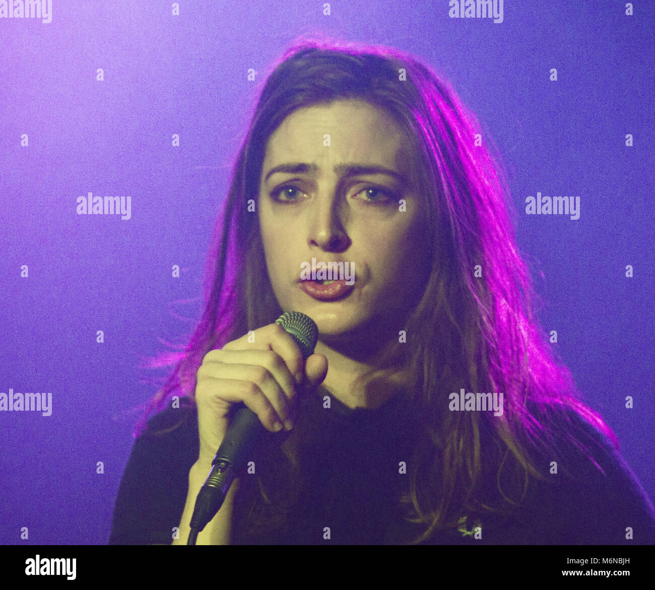 French singer Flora Fischbach aka Fishbach during a Concert, on March 3 ...