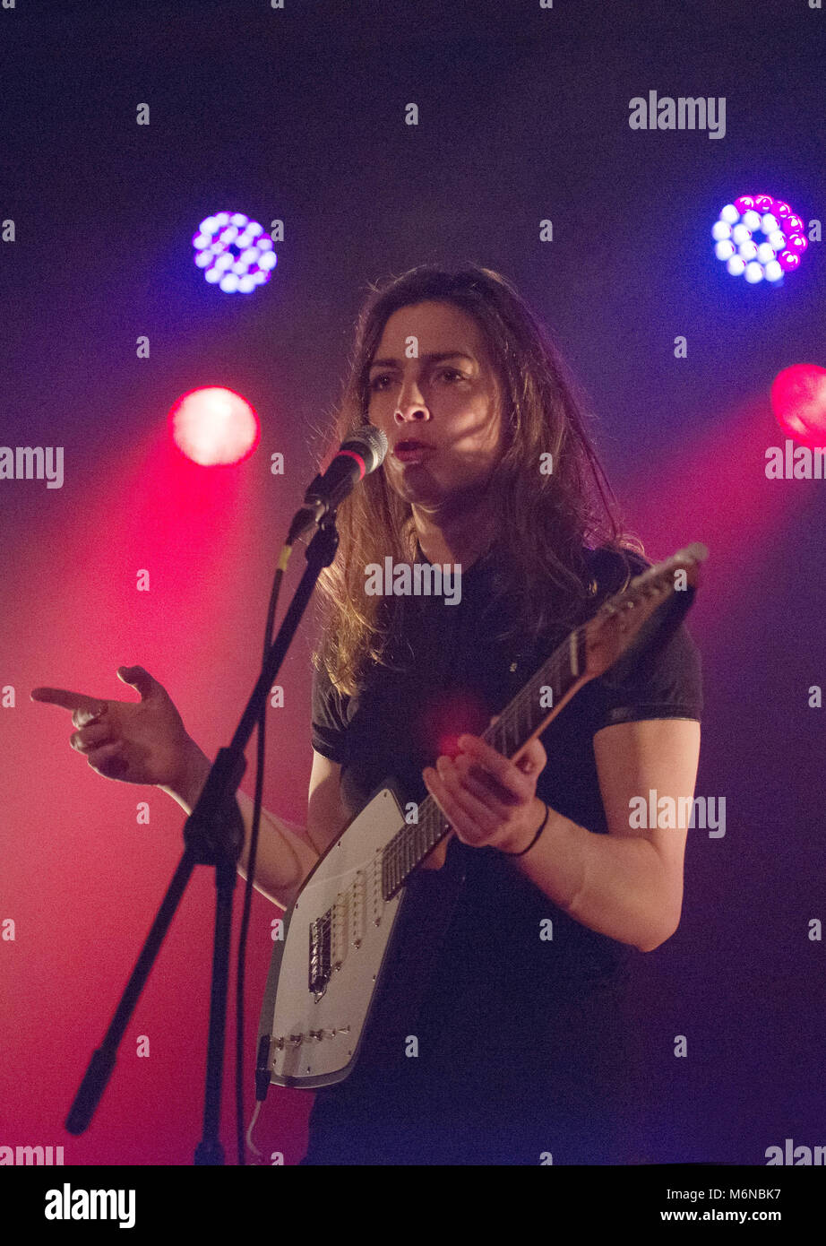 French singer Flora Fischbach aka Fishbach during a Concert, on March 3 ...