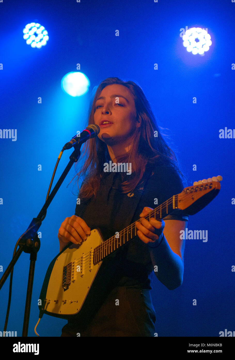 French singer Flora Fischbach aka Fishbach during a Concert, on March 3 ...