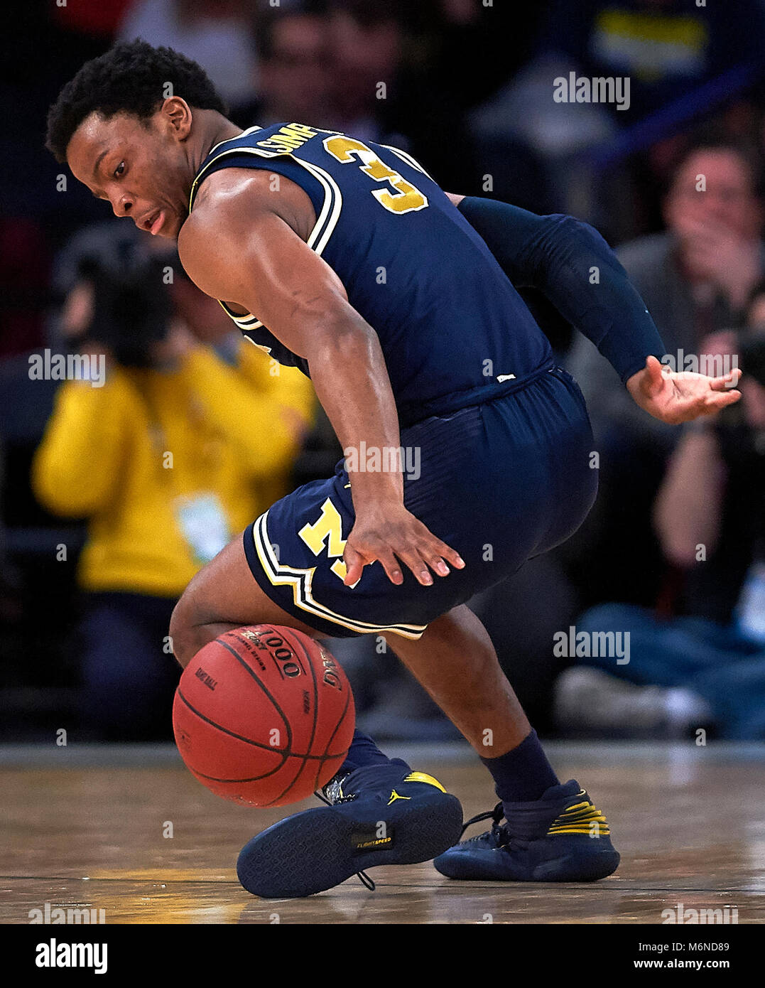 New York, New York, USA. 4th Mar, 2018. Michigan Wolverines guard ...