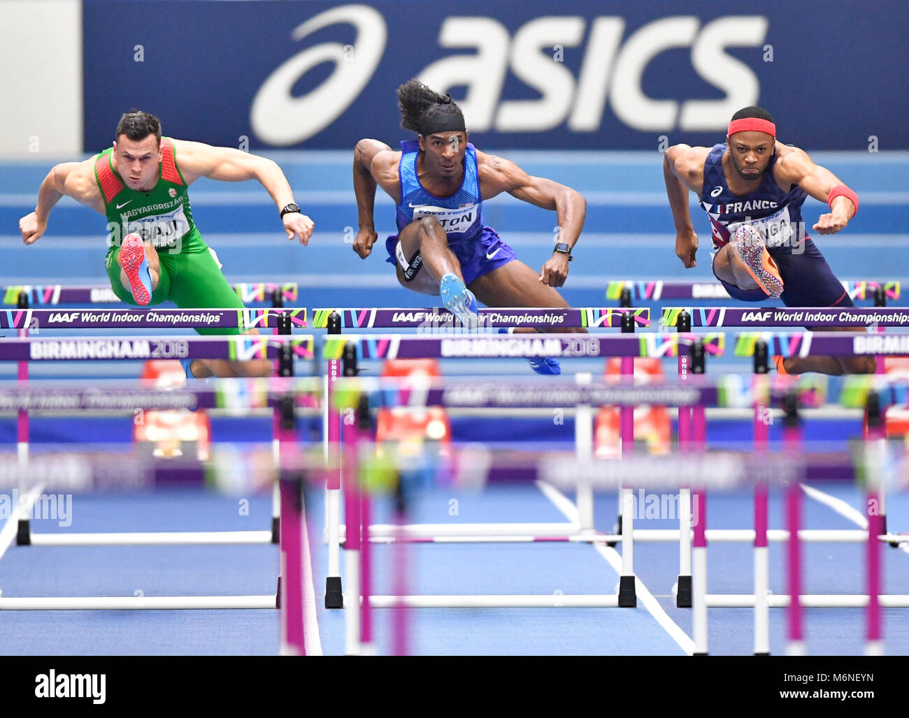 Birmingham, UK. 04th Mar, 2018. Balazs Baji (HUN), Jarret Eaton (USA ...