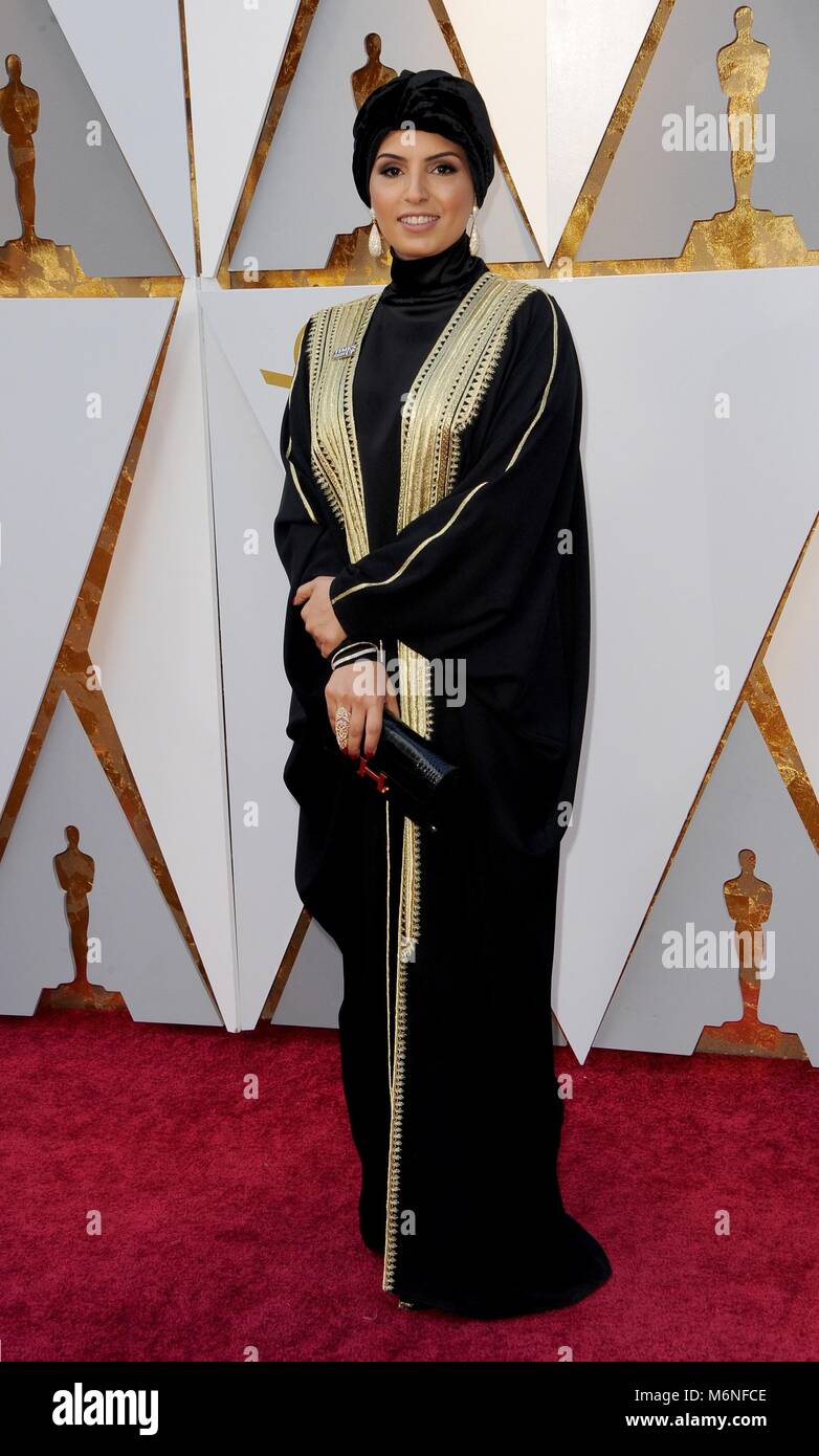 Los Angeles, CA, USA. 4th Mar, 2018. Fatma al Remaihi at arrivals for ...