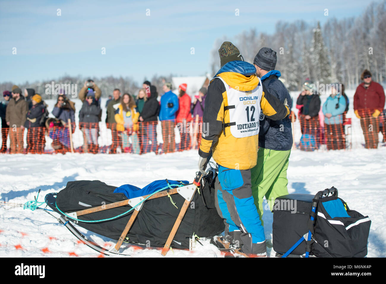 Willow, Alaska, USA. 4th Mar, 2018. Andy Pohl of Knik AK, USA as he ...