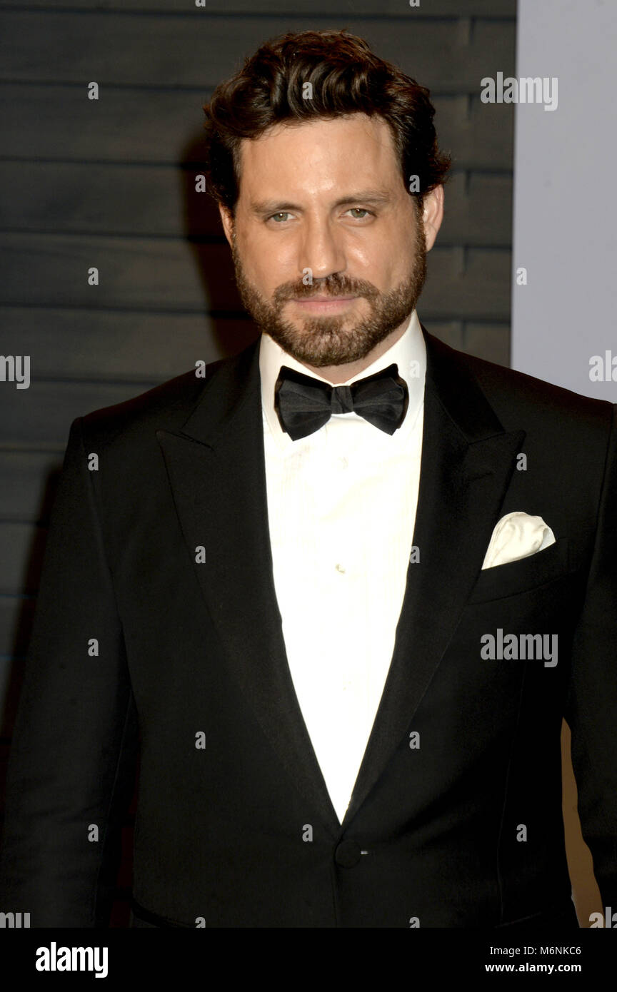 Edgar Ramirez attending the 2018 Vanity Fair Oscar Party hosted by ...