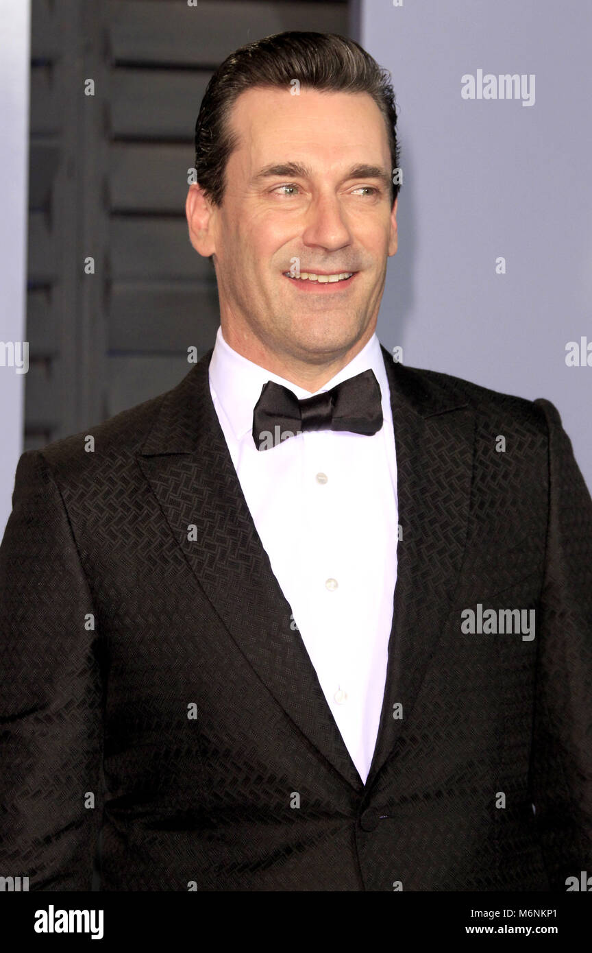 Jon Hamm attending the 2018 Vanity Fair Oscar Party hosted by Radhika ...