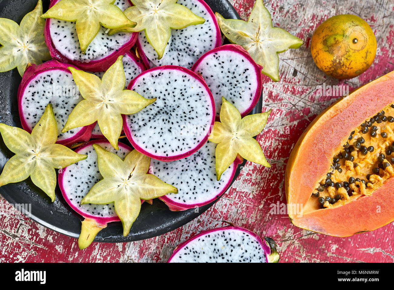 Colorful exotic fruit Stock Photo - Alamy