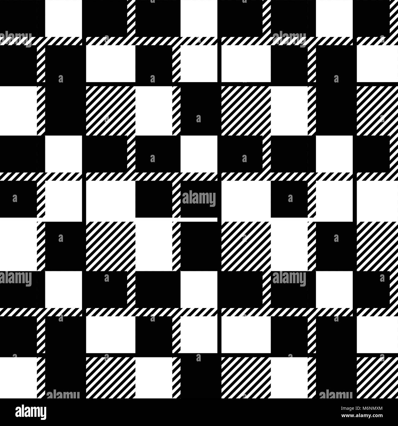 Plaid texture pattern background Black and White Stock Photos & Images ...