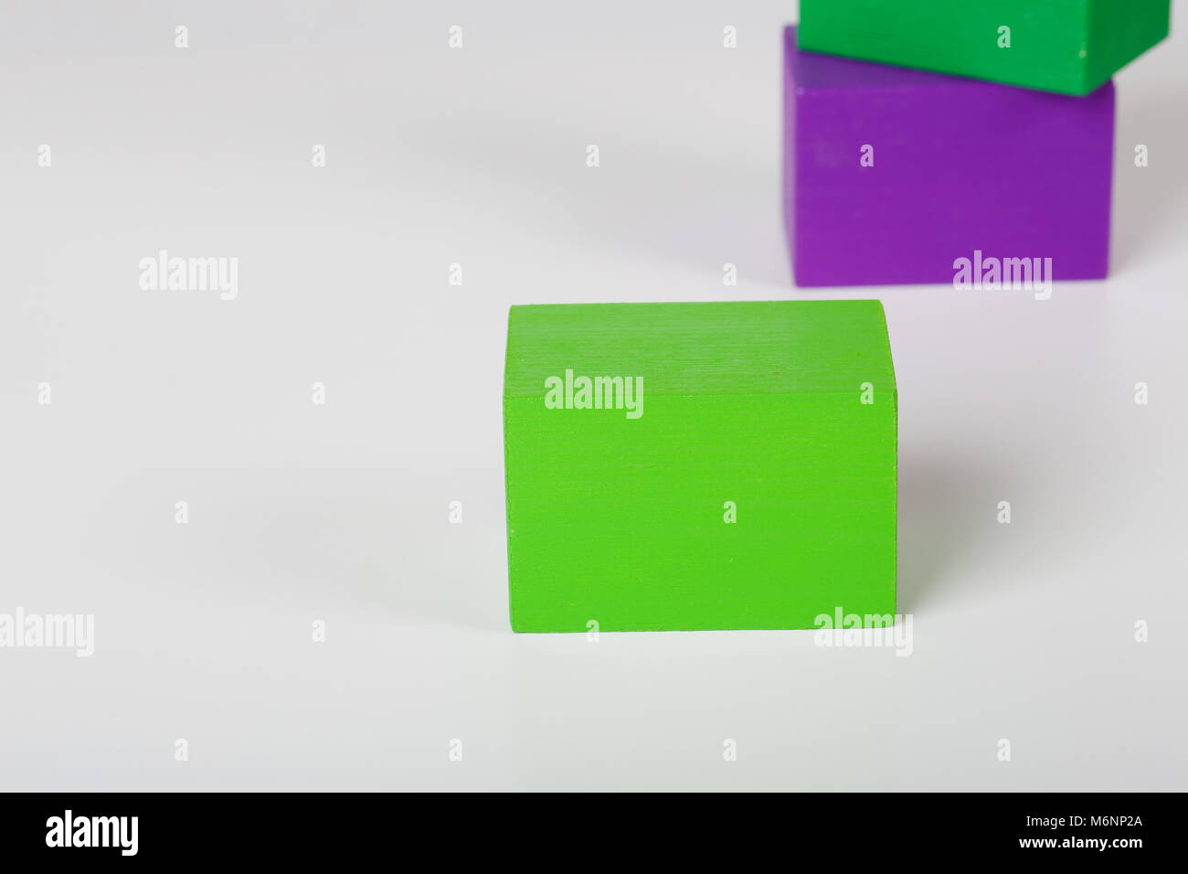 Colourful square parallelepiped.Closeup Stock Photo - Alamy