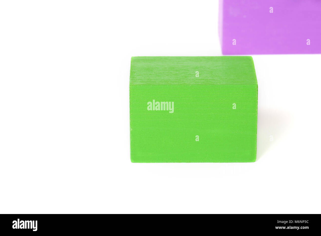 Colourful square parallelepiped.Closeup Stock Photo - Alamy