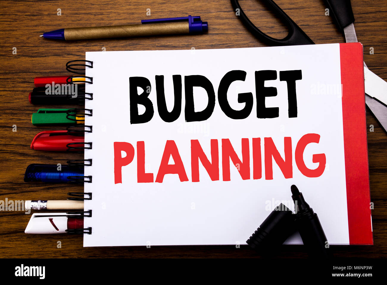 Handwritten text showing Budget Planning. Business concept for ...