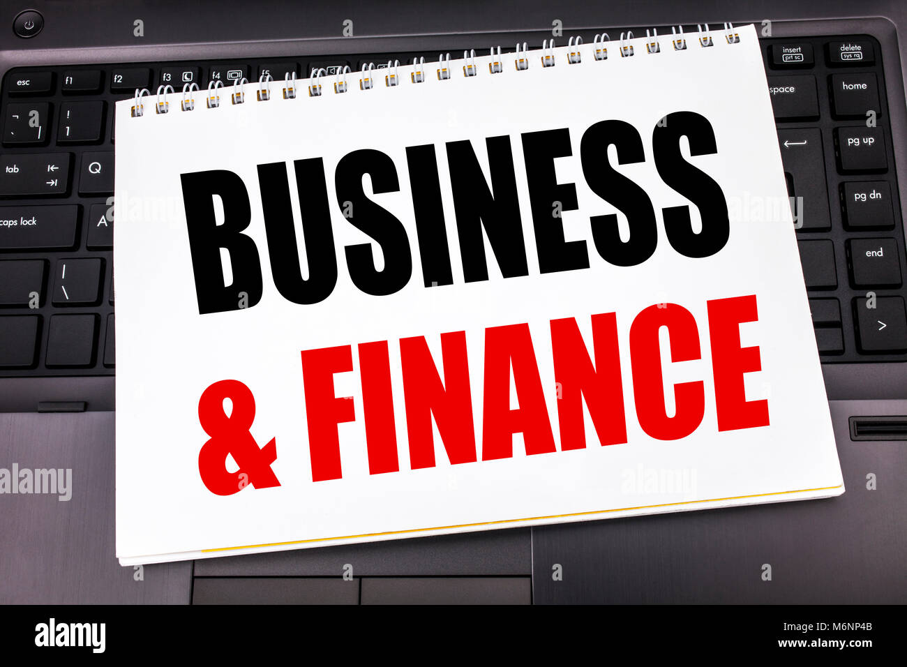 Handwritten text showing Business And Finance. Business concept writing ...