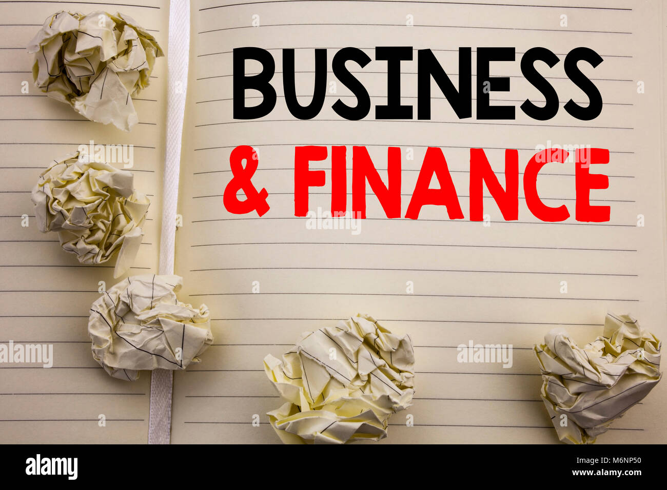 Handwritten text showing Business And Finance. Business concept writing ...