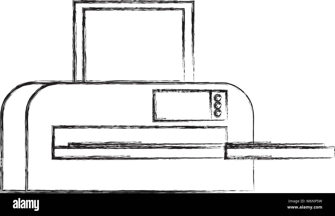 printer machine office icon Stock Vector Image & Art - Alamy