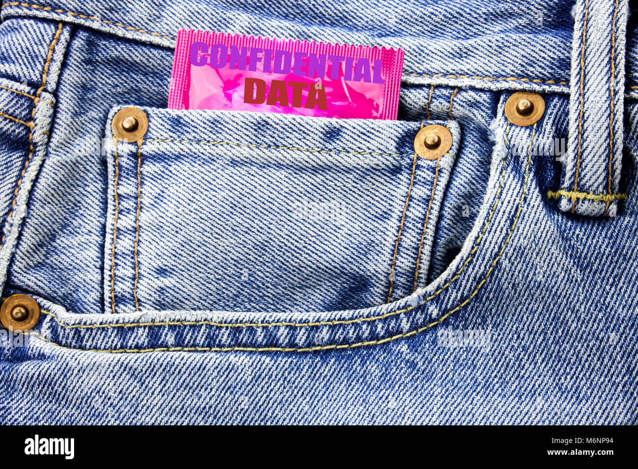 Handwritten text showing Confidential Data. Business concept writing ...