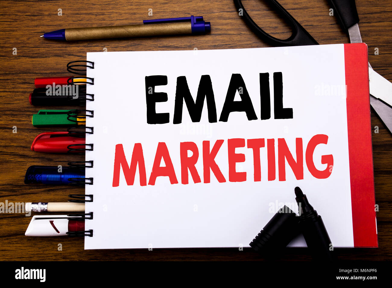 Handwritten text showing Email Marketing. Business concept for Online ...