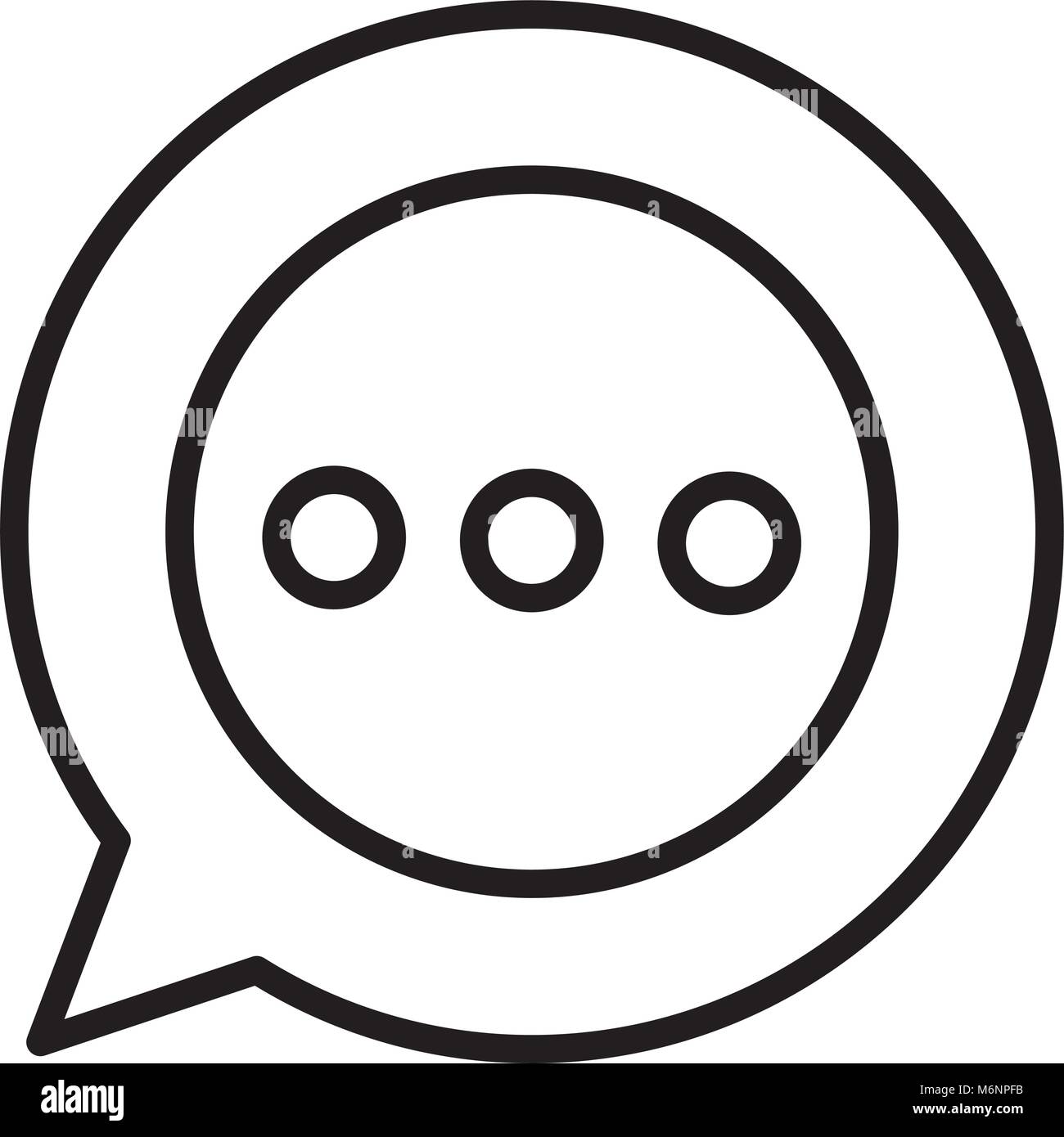 speech bubble message icon Stock Vector Image & Art - Alamy