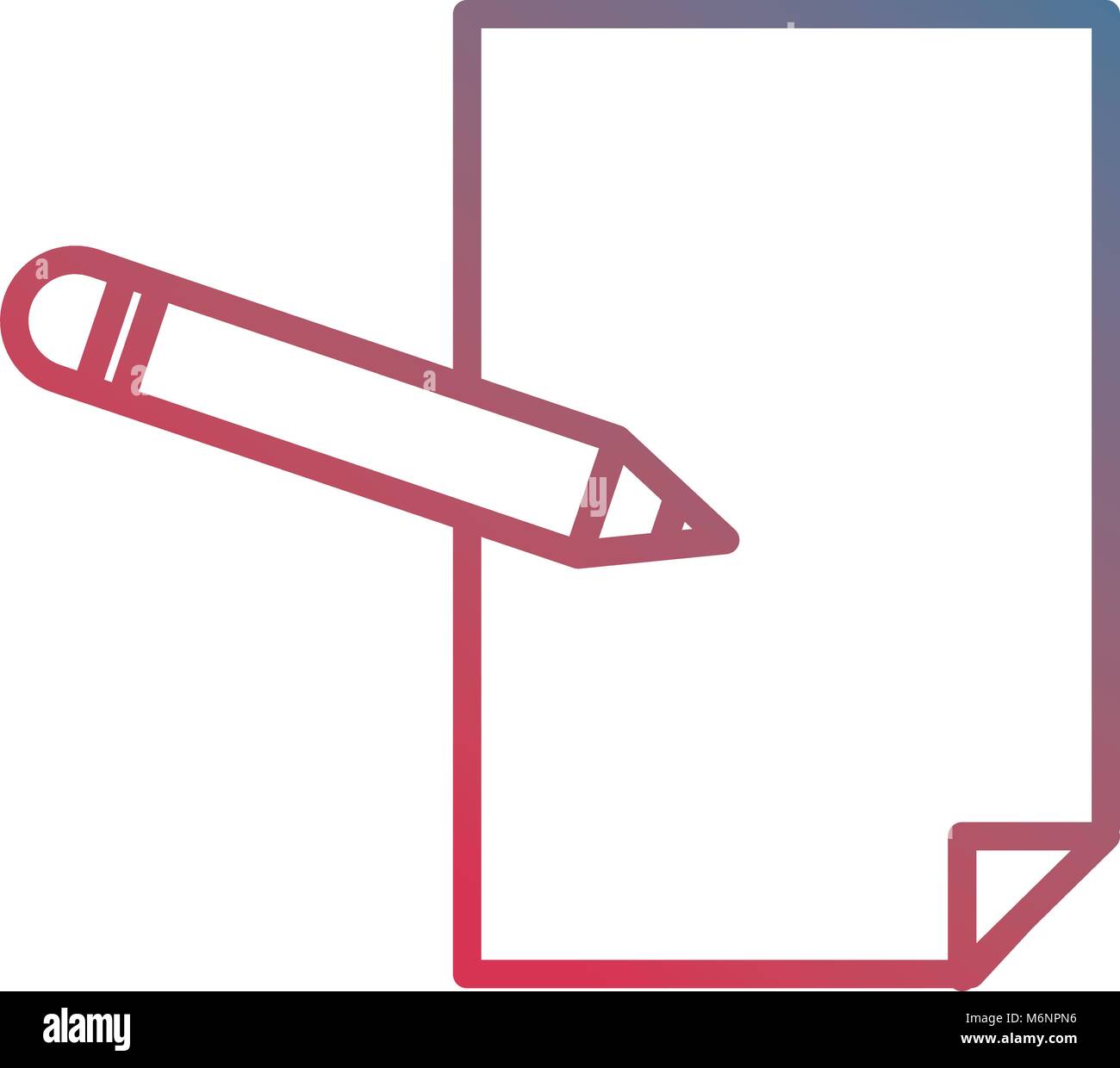 pencil write in paper Stock Vector Image & Art - Alamy