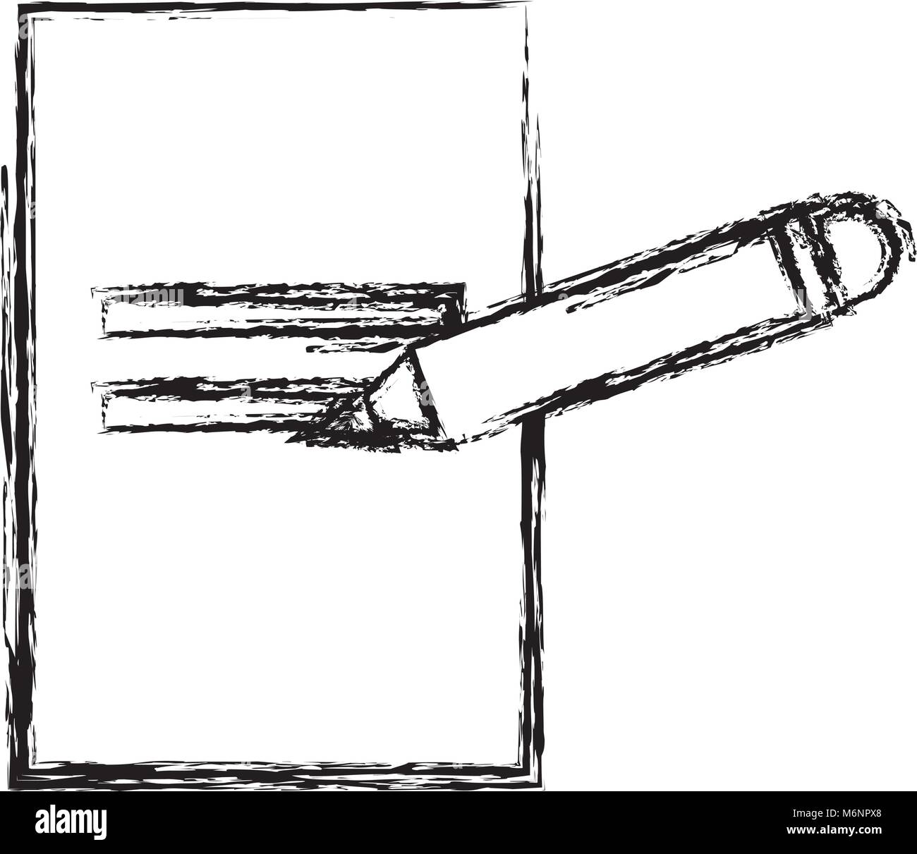 pencil write in paper Stock Vector Image & Art - Alamy