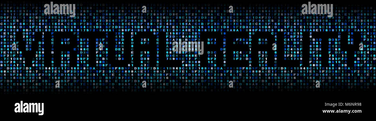 Virtual Reality text on hex code illustration Stock Photo - Alamy