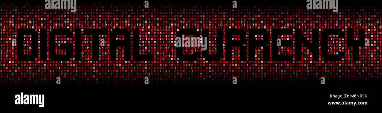 Digital currency text on hex code illustration Stock Photo - Alamy