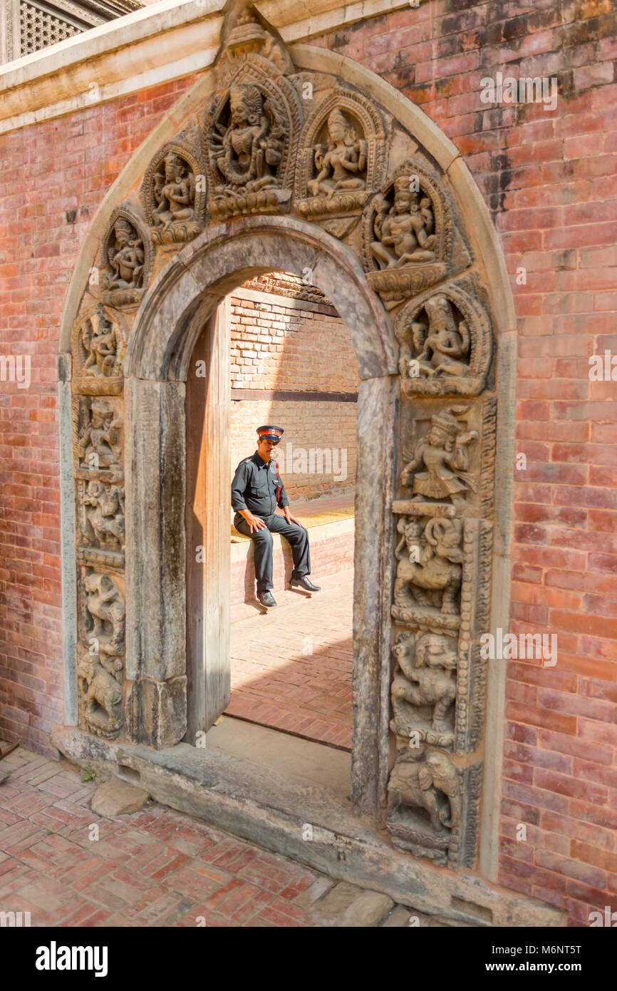A Security Guard Watches Stock Photo - Alamy