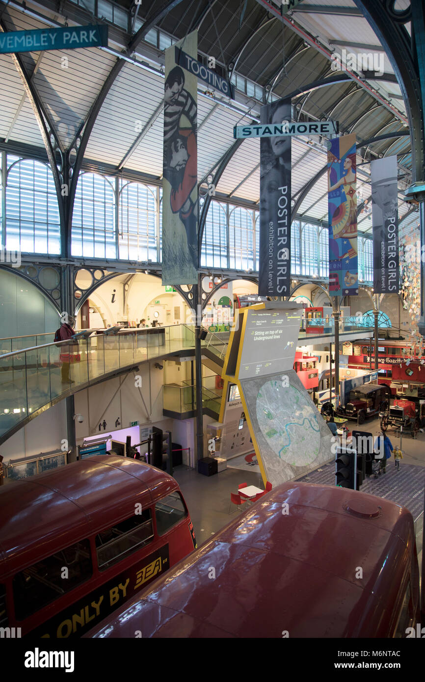 London Transport Museum in London, England, United Kingdom. The London ...