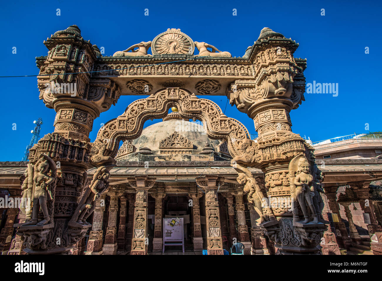 INDIA RAJASTHAN Osiyan, Mahavira Jain Temple Stock Photo - Alamy