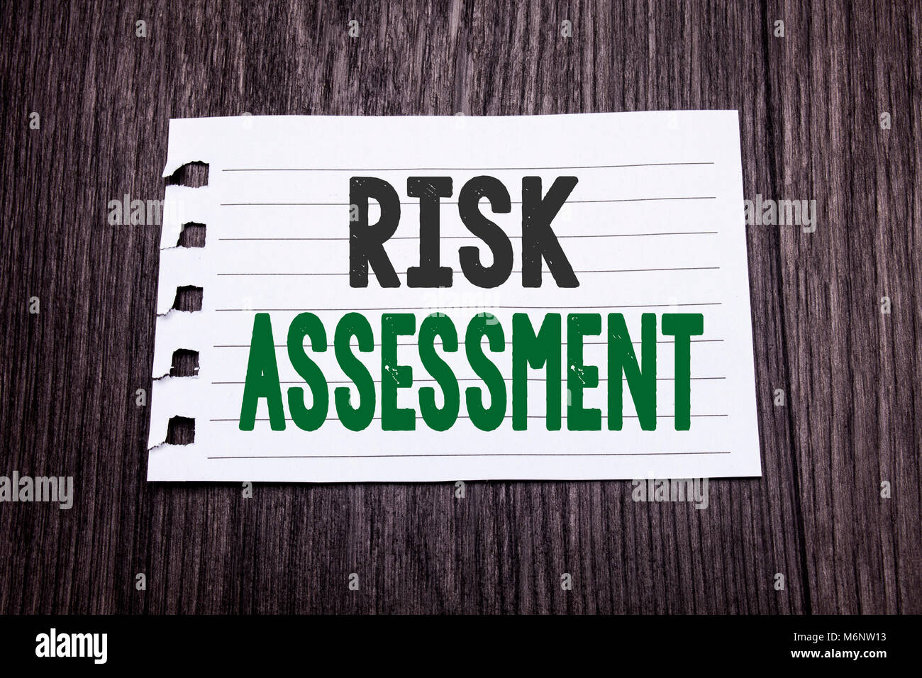 Word, writing Risk Assessment. Business concept for Safety Danger ...