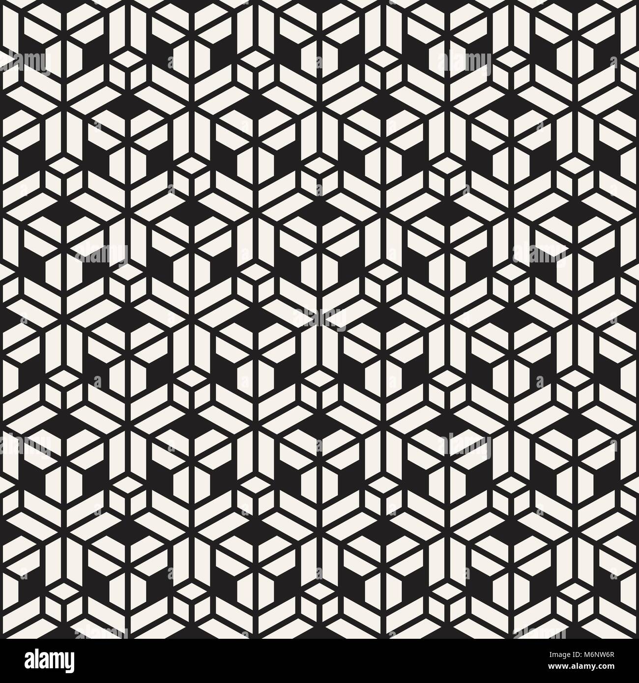 Vector seamless stripes pattern. Modern stylish texture with monochrome ...