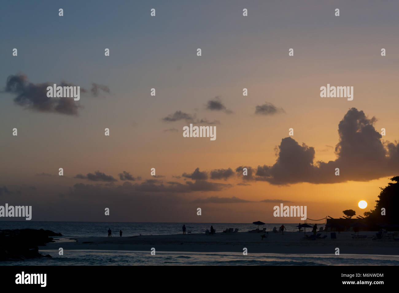 Sunset at Hilton Stock Photo - Alamy