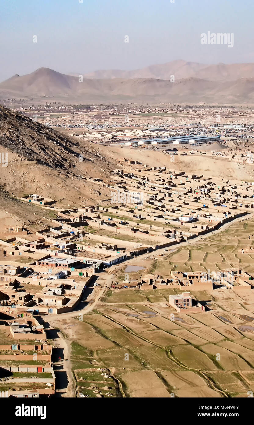Aerial photo of Kabul Afghanistan of the city center and surroundings ...