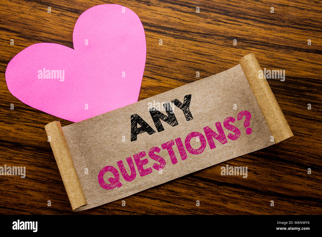 Writing text showing Any Questions. Business concept for Answer Help ...